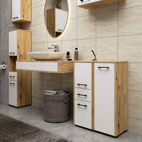 Koupelnová skříňka Fin S30 1D 30 cm dub - výběr z 4 provedení