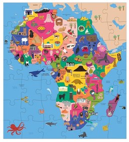 Mudpuppy Zeměpisné puzzle Mapa Afriky 70 dílků