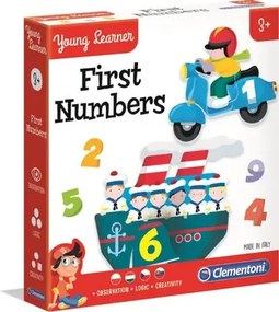 Clementoni Young Learner: První čísla / 9x2 dílky  / od 3 let