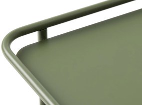 Designový odkládací stolek Harinder 45 cm olivovo-zelený