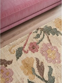 Krémový ručně tkaný jutový běhoun 80x200 cm Roya Violette – Elle Decoration