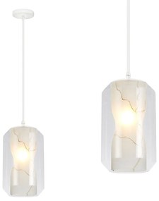 Toolight - závěsné svítidlo MARBLE E27 60W APP909-1CP, mramorový efekt, OSW-06675