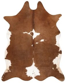 Dywany Luszczow Koberec umělá hovězí kůže G5070-2 Hnědo-bílá kůže Rozměr koberce: 155 x 195 cm