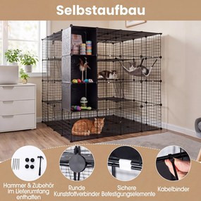 Costway Modulární klec pro kočky Skládací ohrádka pro kočky s ohrádkou
