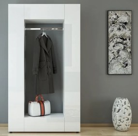 Casarredo **Předsíňová stěna MATS bílá/bílý lesk