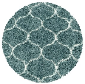 Ayyildiz Kusový koberec SALSA 3201, kulatý, Modrá Rozměr koberce: 120 cm KRUH