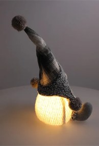 Dekorativní látkový skřítek s LED osvětlením 38 cm