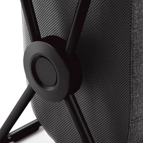 Tmavě šedý skládací látkový koš na prádlo 200 l – simplehuman