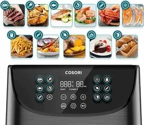 Cosori CS158-AF PREMIUM SMART černá / Horkovzdušná fritéza / 1700 W /