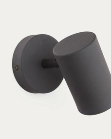 Černé kovové nástěnné svítidlo Manie – Kave Home