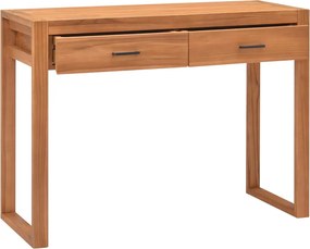 Psací stůl se 2 zásuvkami 100 x 40 x 75 cm teakové dřevo 325270