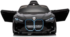 Dětské elektrické autíčko s dálkovým ovládáním BestBerg BBCC-20B – BMW i4 / nosnost 30 kg / Li-Ion baterie / černá