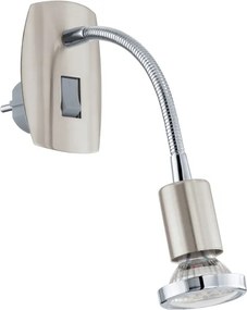Eglo 902366 - LED Svítidlo do zásuvky MINI 1xGU10/2,8W/230V matný chrom