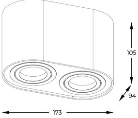 Zuma Line Bodové svítidlo Spot RONDOC SL 2, 50W Barva: Bílá