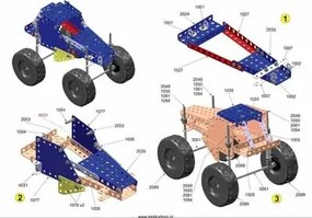 Merkur 1.1 Stavebnice vozidel / 256 dílů / 10 modelů / od 6let