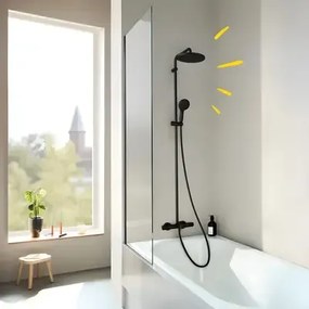 Grohe Vitalio Start matná černá / Sprchový set s vanovým termostatem /