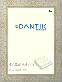 DANTIK rámeček 42x59,4 | PRAHA Bílá (Plexi Čiré)