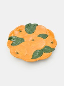 Sinsay - Servírovací talíř s motivem pomeranče - oranžová