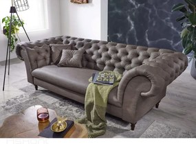 Askont Chesterfield Preston: Pohovka 3M brown grey
