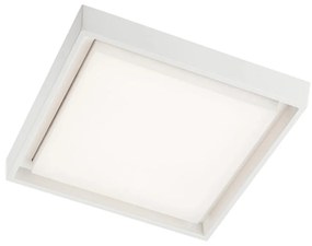 Redo group Redo Bezel, venkovní stropní svítidlo LED 25W 3000K, bílá, 27 x 27 cm, IP54