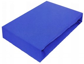 Jersey prostěradlo Exclusive - královské modré 160x200