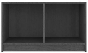 TV stolek šedý 70 x 33 x 42 cm masivní borové dřevo - Default Title