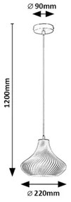 Rabalux 72216 - Lustr na lanku TIANA 1xE14/25W/230V