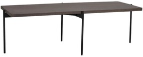 OnaDnes -20% Hnědý  jasanový konferenční stolek ROWICO SHELTON 145 x 60 cm