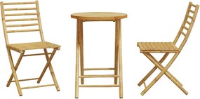 3dílný bistro set bambus 3278536