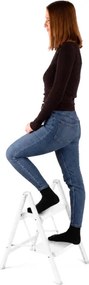Skládací schůdky EASYSTEP bílé
