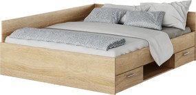 Postel, 160x200, dub sonoma, BOAT