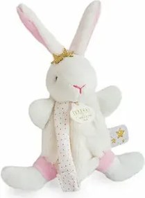 Doudou Dárková sada - Hračka s úchytem na dudlík králíček 15 cm / od 0