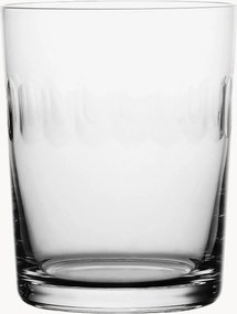 Sada ručně foukaných křišťálových sklenic Lens, 4 díly