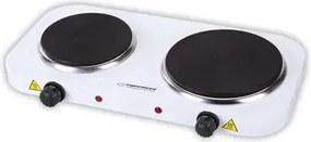 Esperanza EKH014W bílá / Elektrický vařič / 2 plotny / 2500 W / 5 tepl