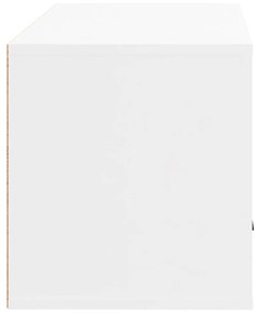 Nástěnný botník bílý 70 x 35 x 38 cm kompozitní dřevo - Default Title