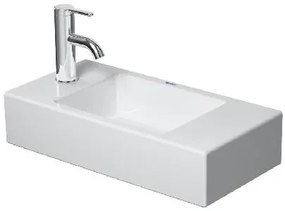 Duravit Vero Air - Umývátko 500x250 mm, bez přepadu, otvor pro baterii vlevo, bílá 0724500009