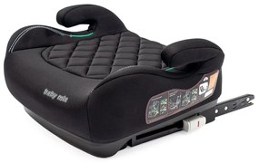 Autosedačka-podsedák BABY MIX HERO Plus ISOFIX I-SIZE black 2025