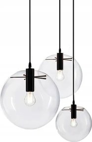 Toolight - Závěsné svítidlo Lassi 20+25+30 cm APP309-3C, černá, OSW-00341