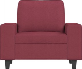 Křeslo s podnožkou vínové 60 cm textil 3201149