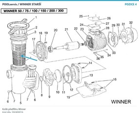 Košík předfiltru Winner – S92400016