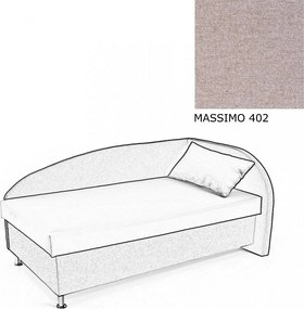 Dřevona - Elitte Čalouněná postel AVA NAVI, s úložným prostorem, 120x200, pravá, MASSIMO 402