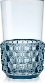 Skleněný pohár Jellies 15 cm jasno modrý