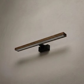 Brilagi -LED Koup osvět zrcad 3v1 WOODY MIRROR LED/12W/230V IP44 černá/dub ořech