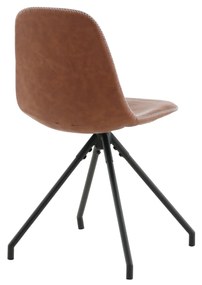 Jídelní židle Polar, 2ks, hnědá, S44xD54xV88