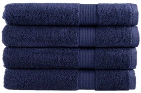 Prémiové saunové osušky SOLUND 4 ks tmavě modré 80x200 cm 600 g/m² 137267