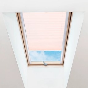 Roleta Plisé na střešní okna, Průsvitná, Béžová, P 002 , 20 x 100 cm