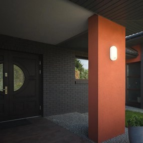 BRILO 3830016 Ruch LED venkovní nástěnné svítidlo, pohybové čidlo, IP65, bílé - BRILO