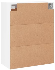 Nástěnné skříňky 2 ks bílé s vysokým leskem kompozitní dřevo,  3198051
