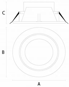 LED podhledové svítidlo CEILINE SLI022008NW