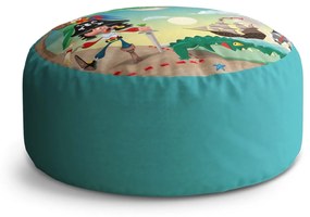 Sablio Taburet Circle Pirát: 38x48 cm